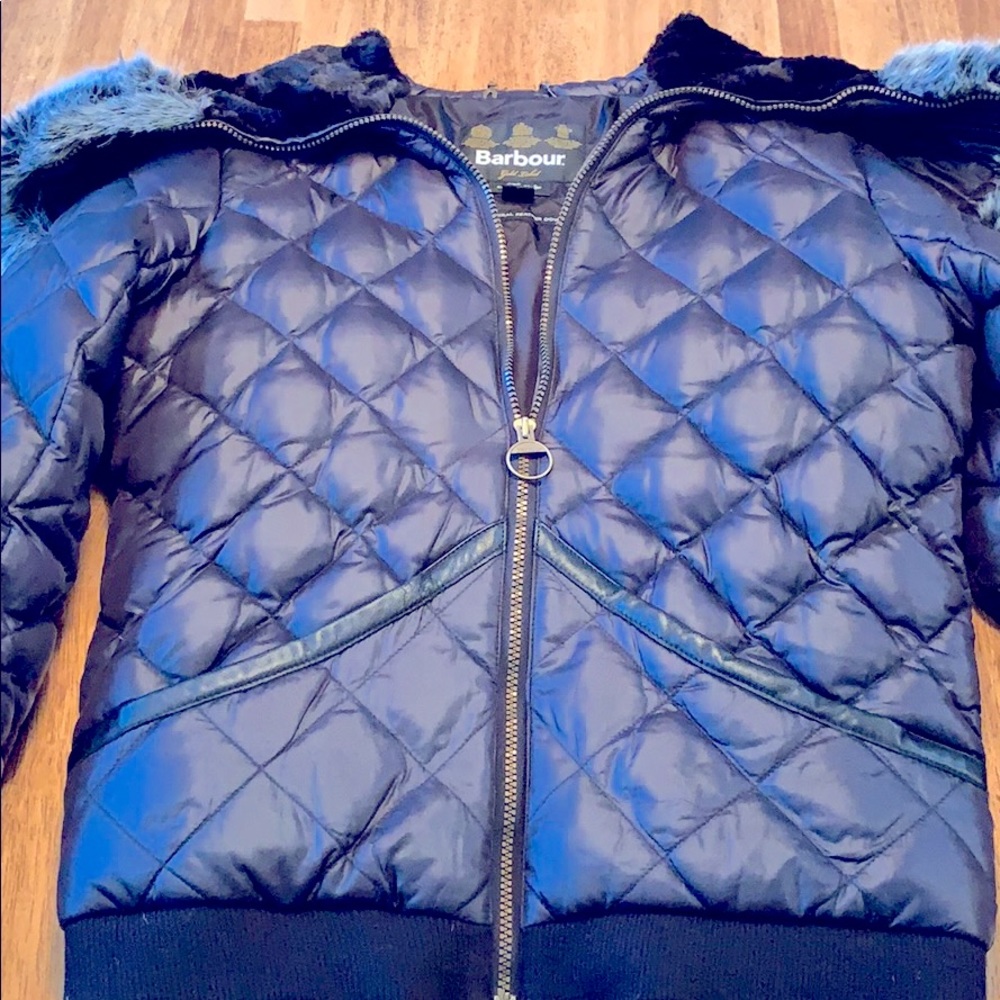 Barbour Quilted Down Bomber Jacket - Gem